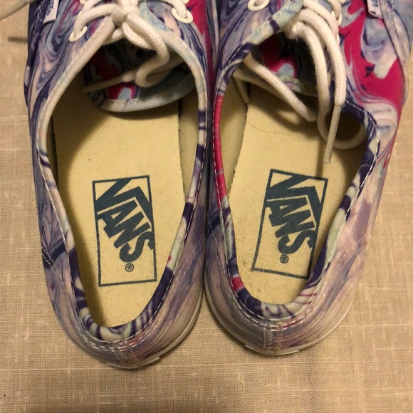 Vans | Shoes | Vans Psychedelic Swirl Lace Up Skater Shoes 75 | Poshmark